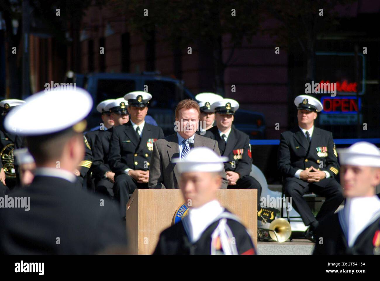 D.C., Navy birthday, Navy Memorial, Senator, Washington Stock Photo - Alamy