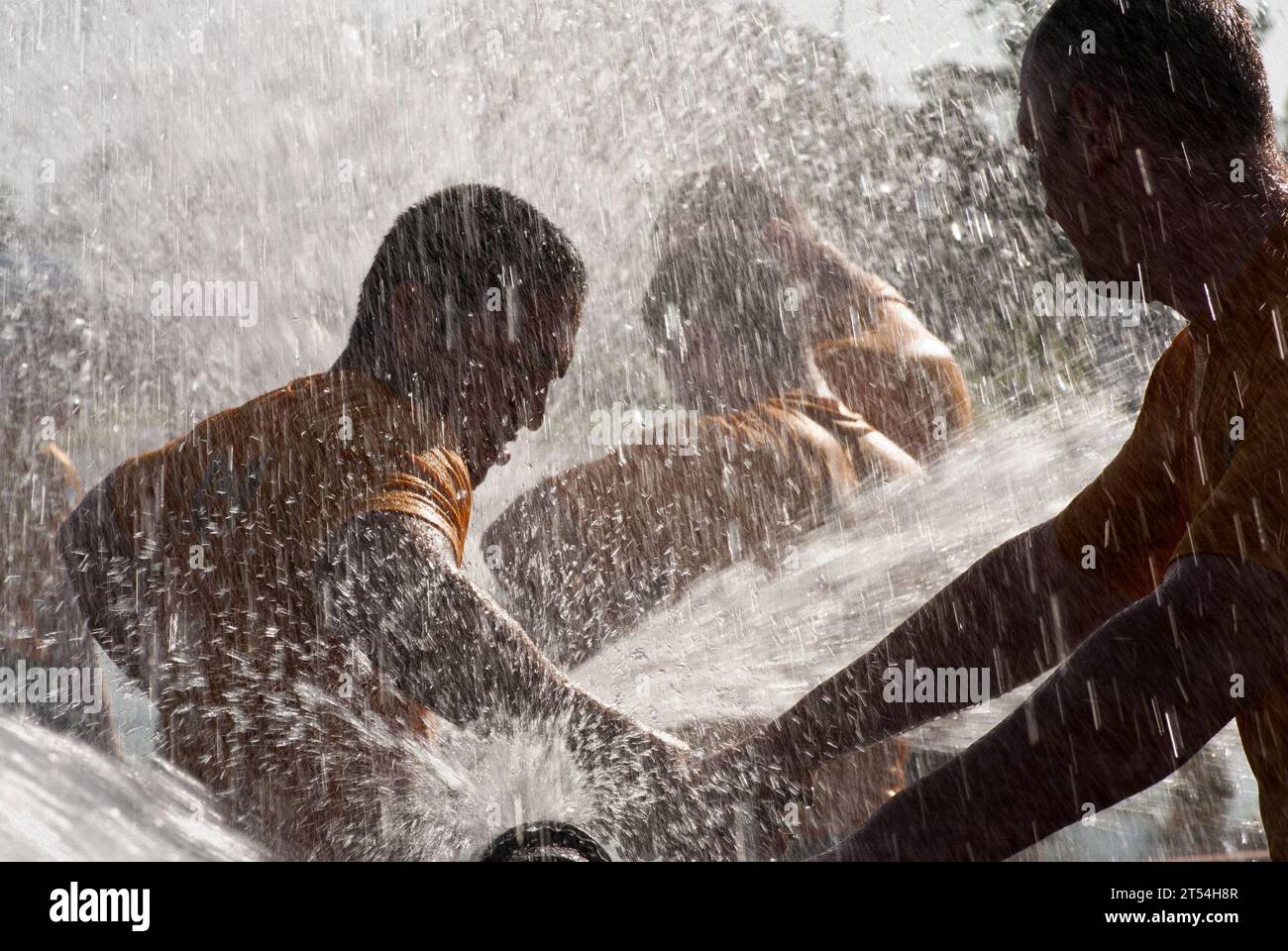 damage control Olympics, guided-missile submarine, navy, pipe patching ...