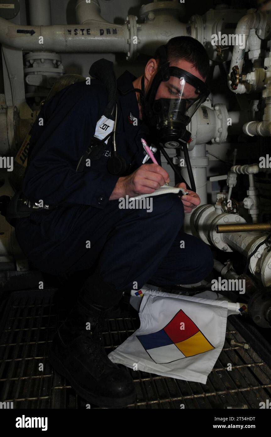 Damage Control, firefighting, navy, people, U.S. Navy, USS Kearsarge ...