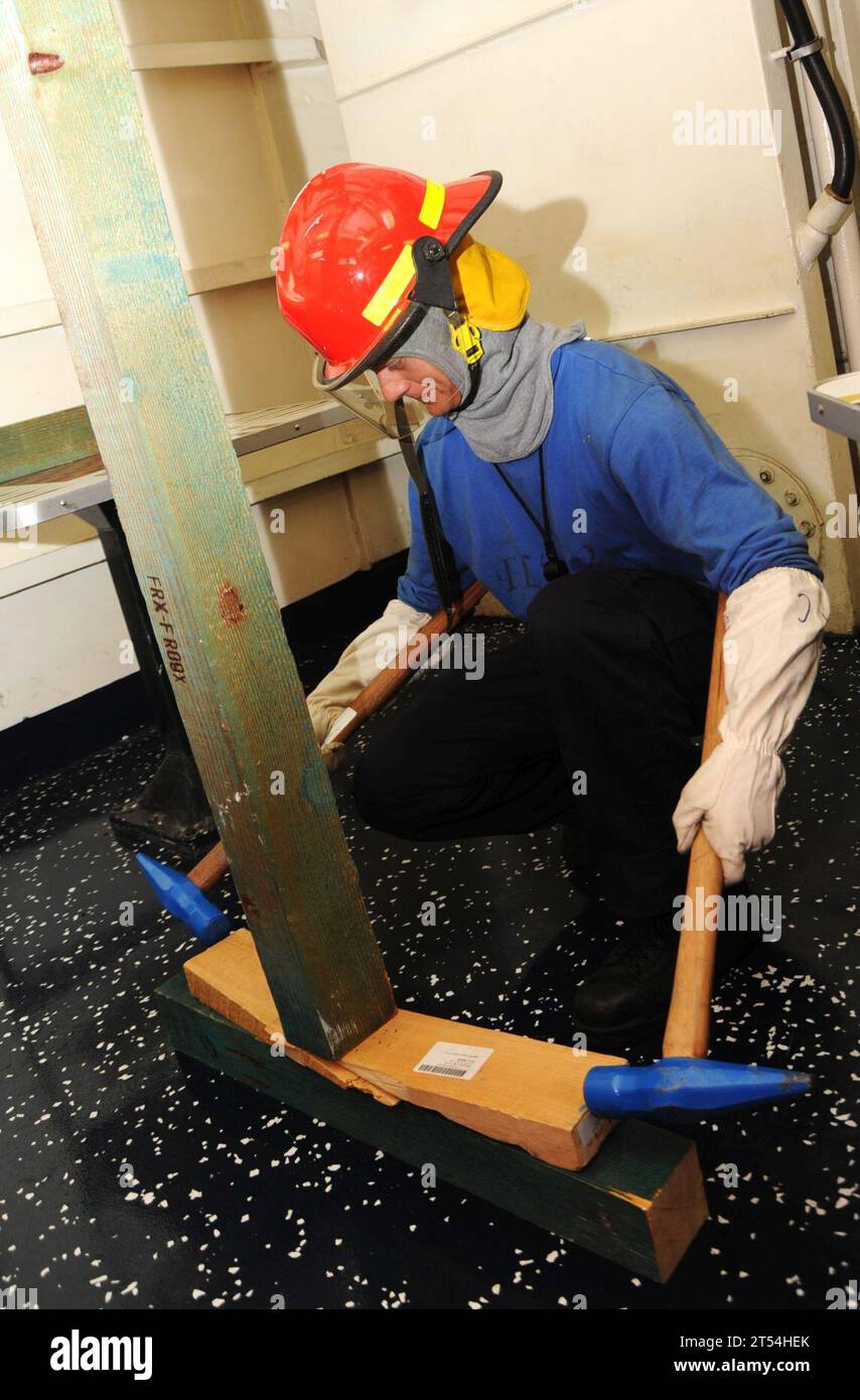Damage Control, navy, people, training, U.S. Navy, USS Harry S. Truman ...