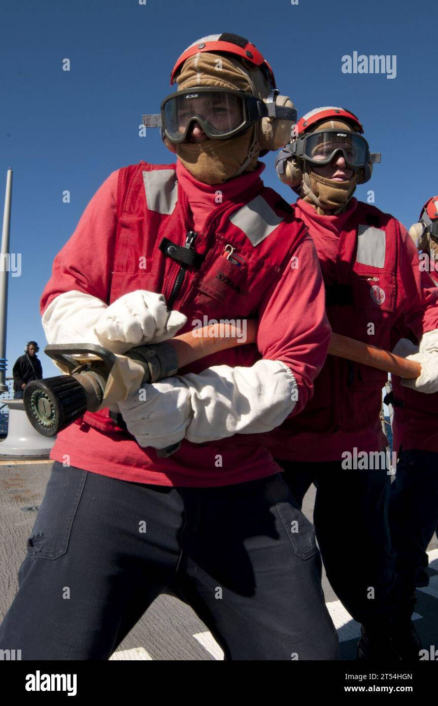 Damage Control, Sailors, smash and crash, training, U.S. Navy, USS ...