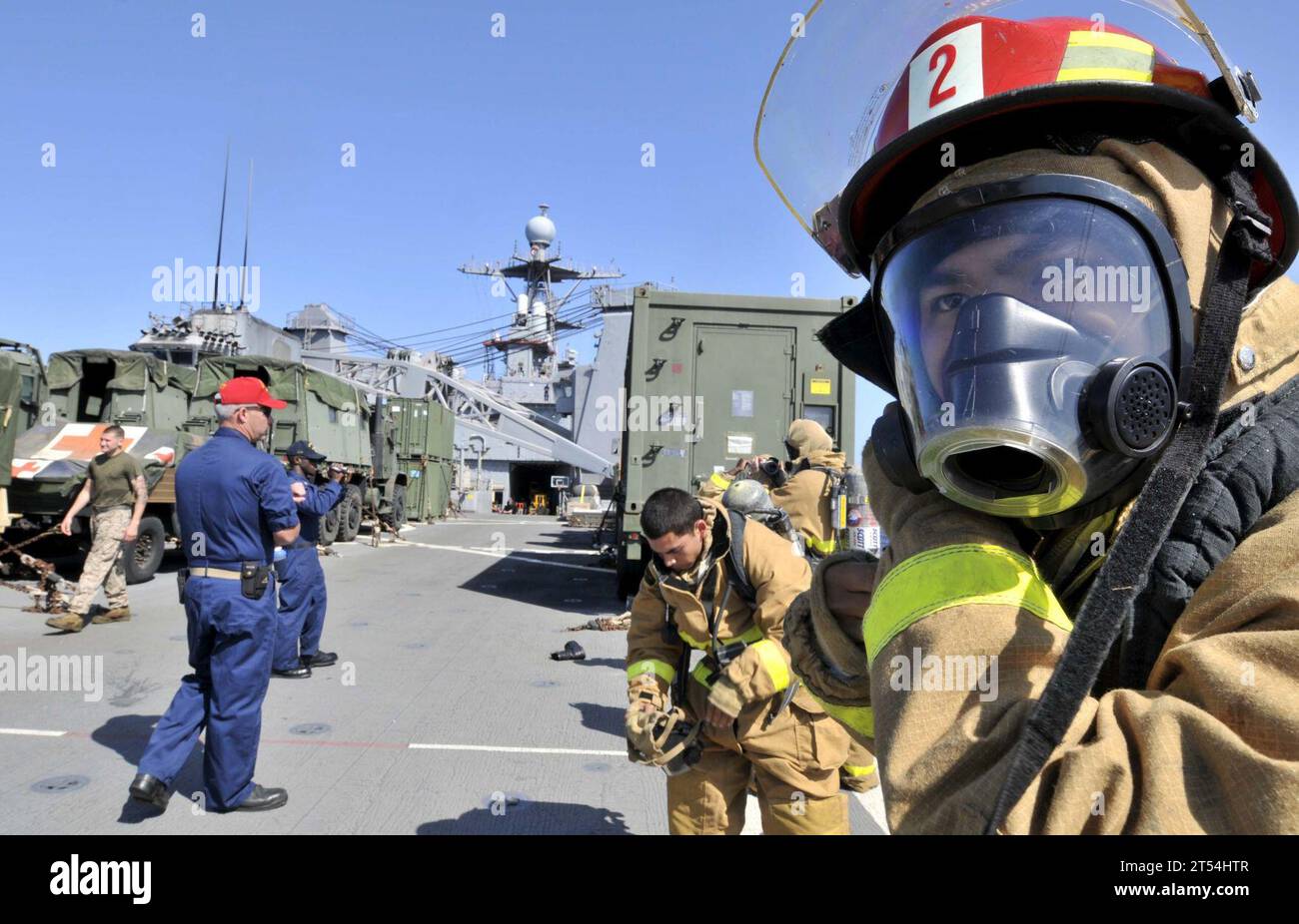 DC Olympics, Sailors, SCBA, training, U.S. Navy, USS Whidbey Island ...