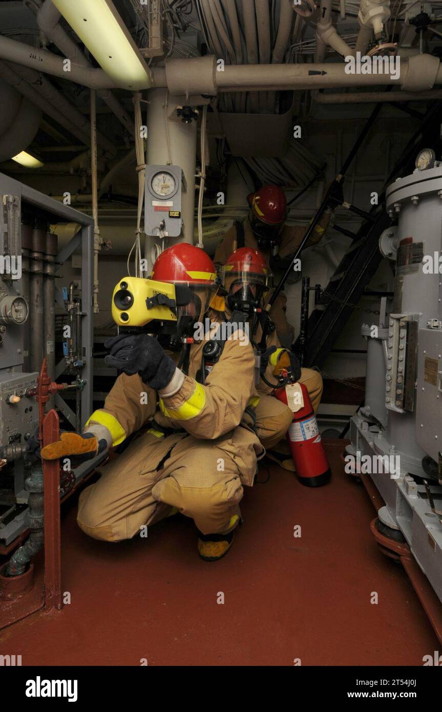 Engine room fire drill hi-res stock photography and images - Alamy