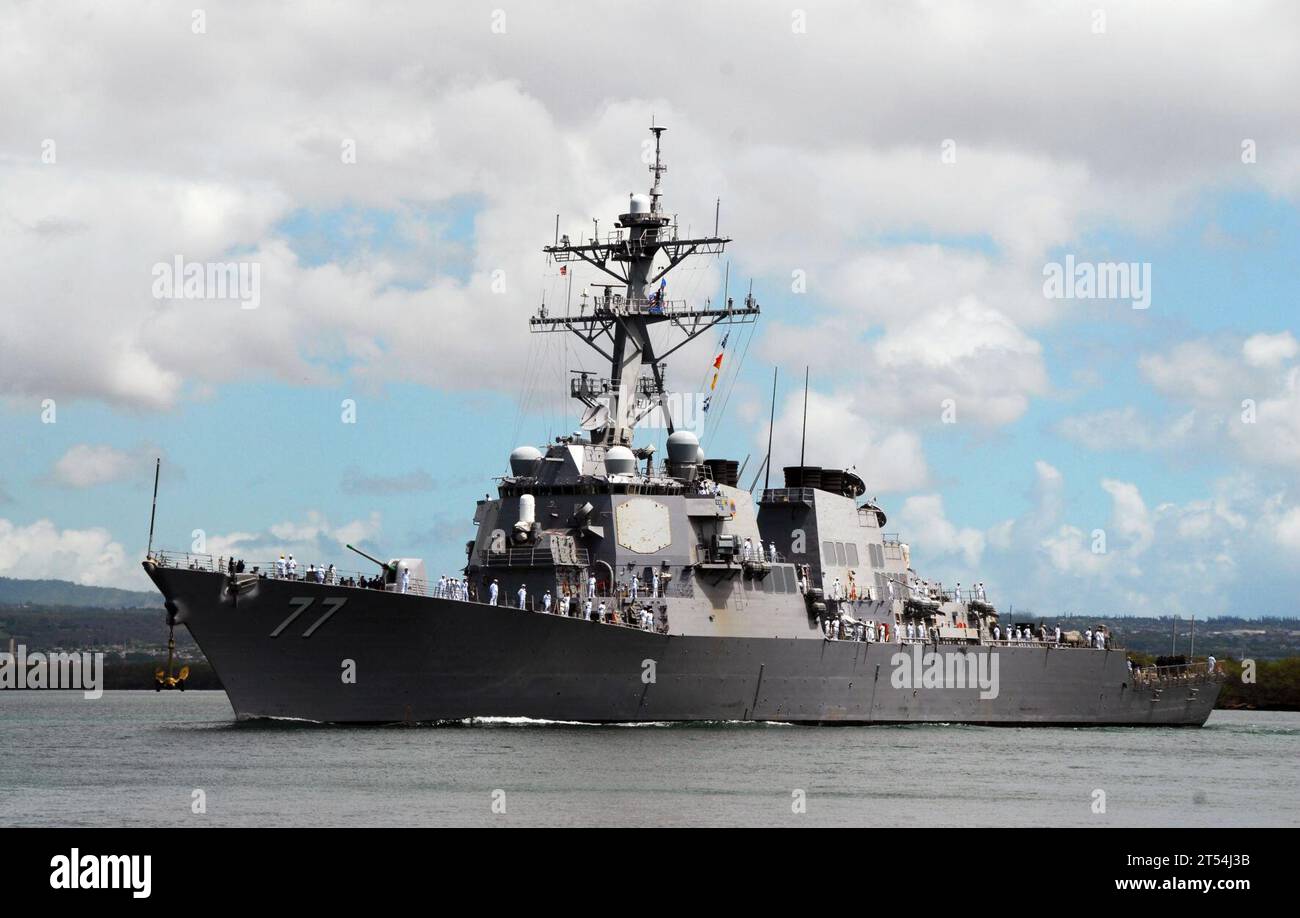 DDG 77, Deployment, destroyer, HAWAII, Joint Base Pearl Harbor-Hickam ...