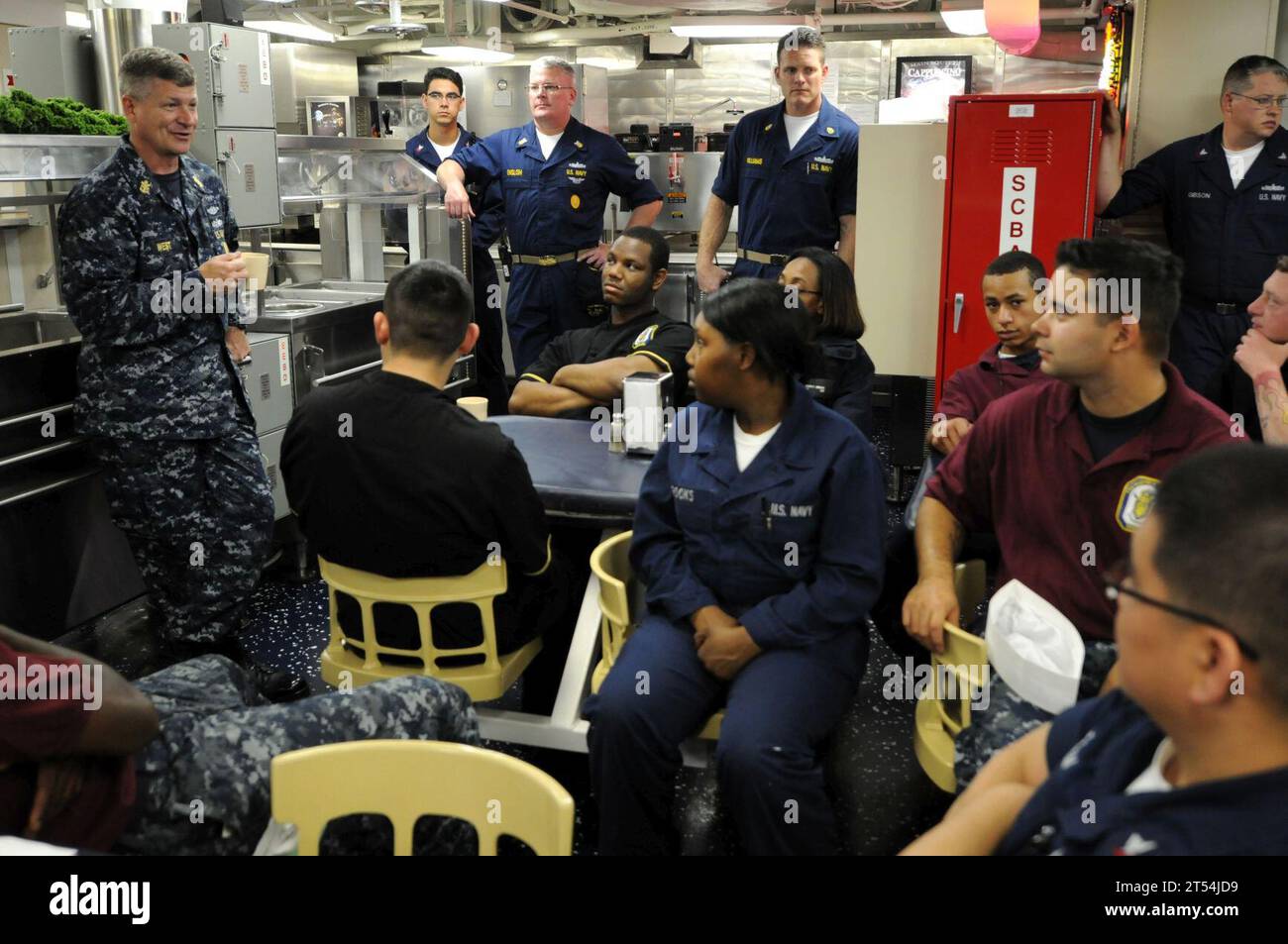 DDG 102, destroyer, MCPON, Sailors, U.S. Navy, USS Sampson Stock Photo ...
