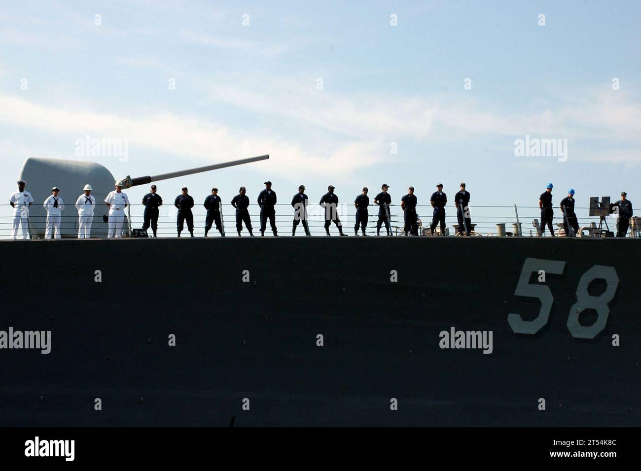 departs, Guided-Missile Destroyer, man the rails, Naval Station Norfolk ...