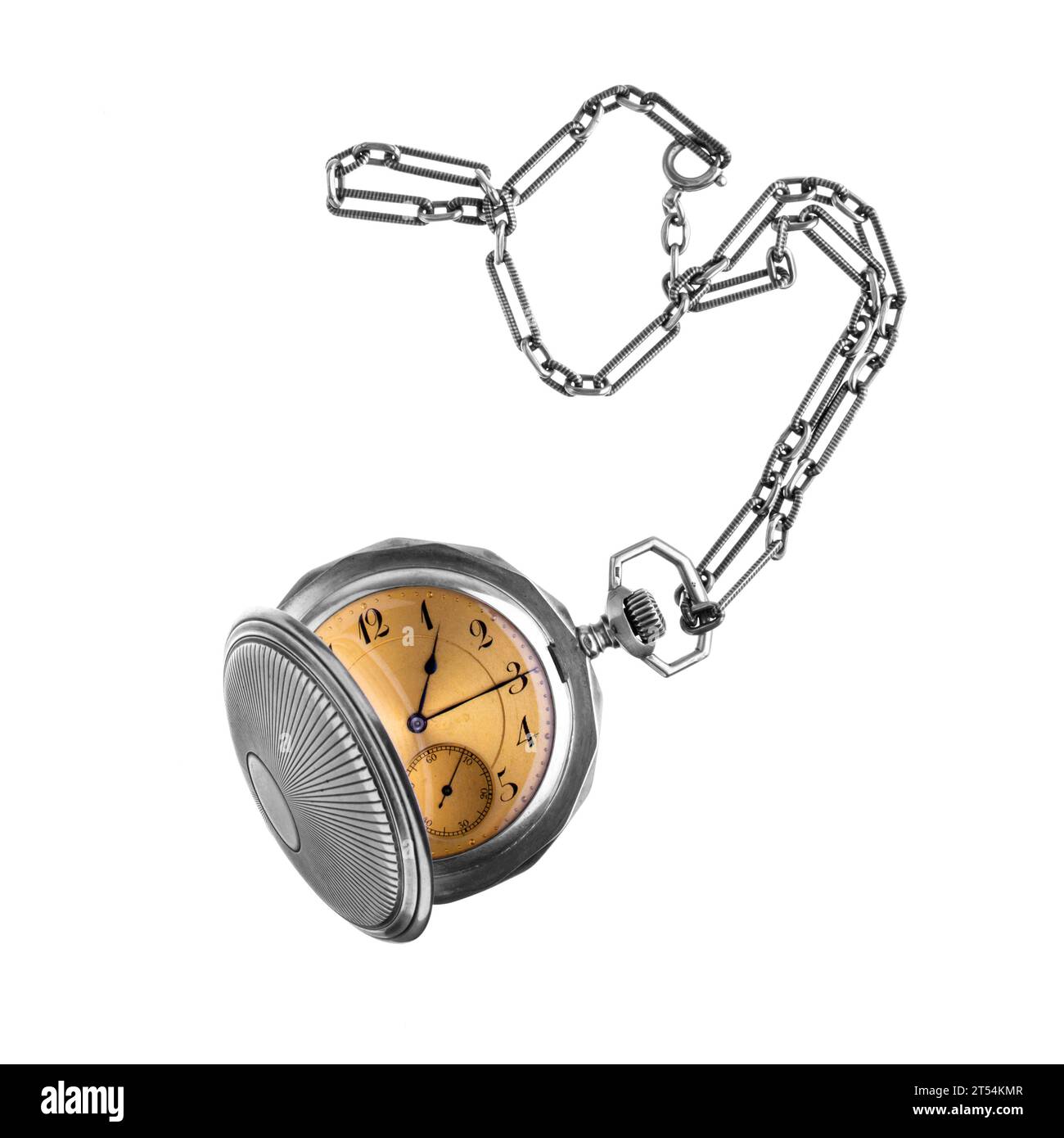 Old watch and chain Cut Out Stock Images & Pictures - Alamy