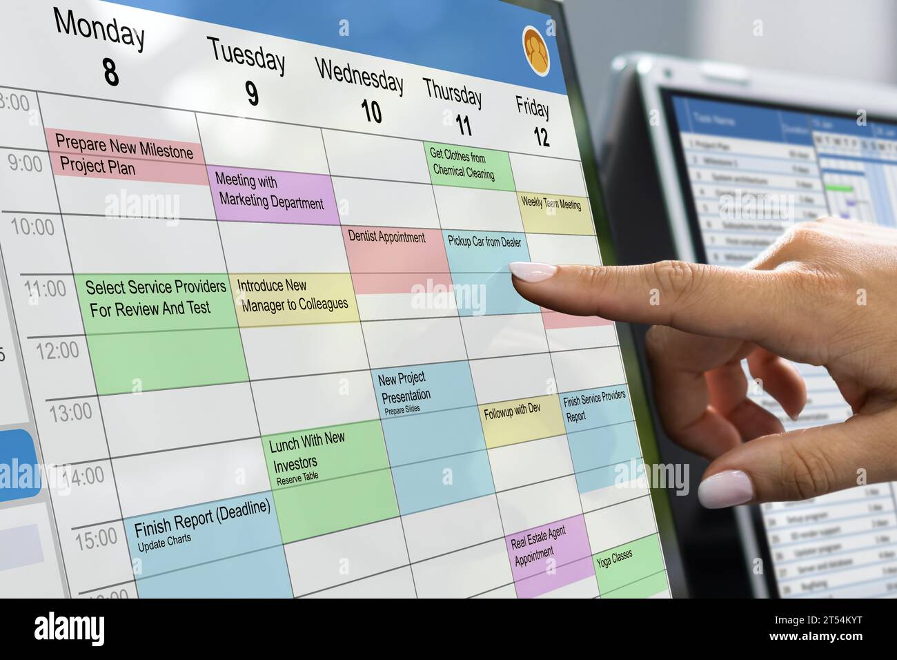 Efficient Employee Job Schedule: Report, Time Sheet, Calendar Stock ...