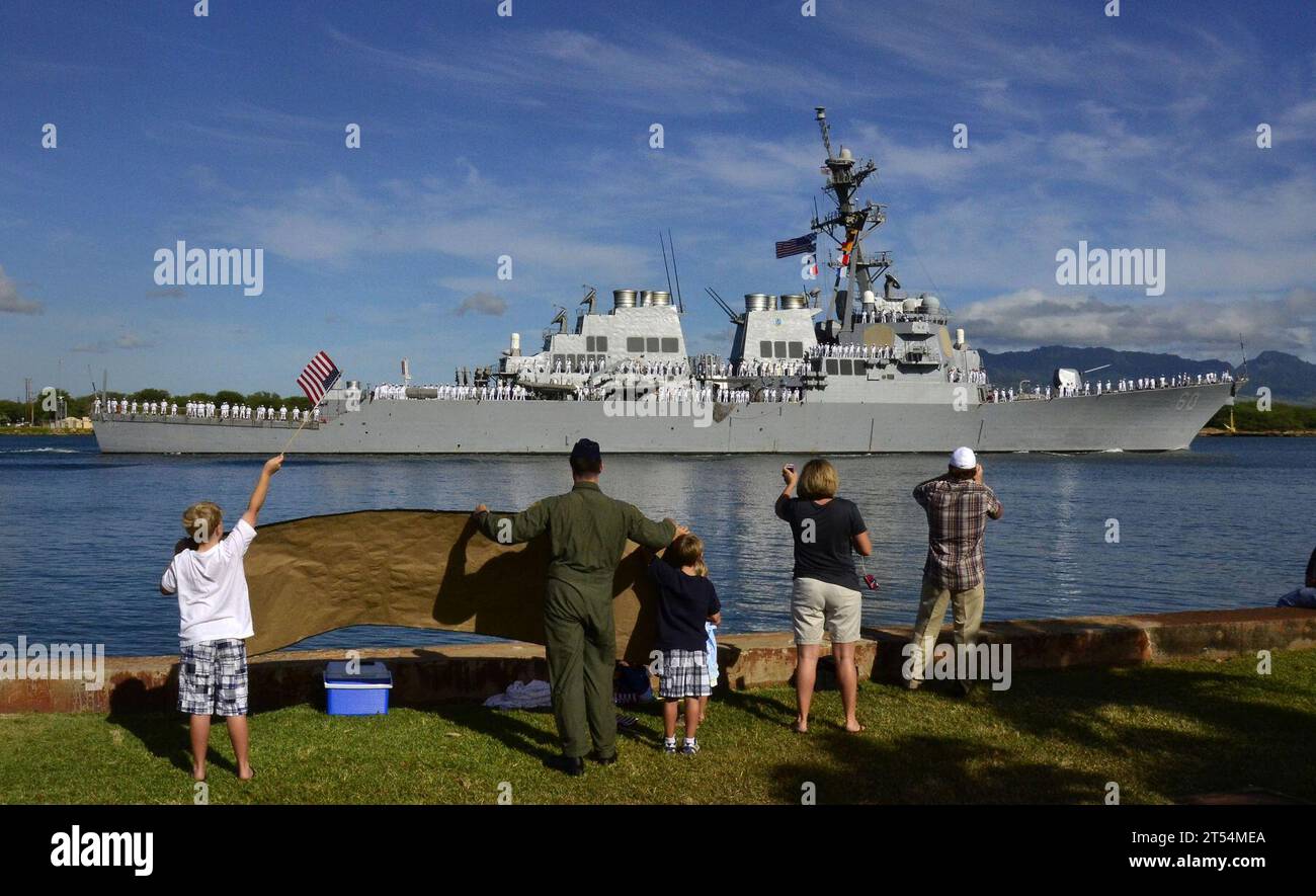 destroyer, family, friends, Pearl Harbor, Sailors, U.S. Navy, USS Paul ...