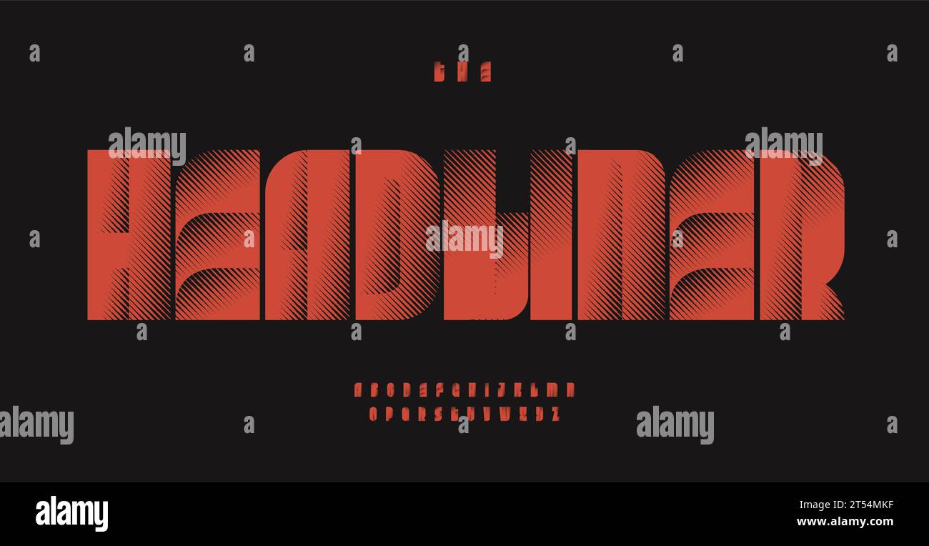 Heavy letters with worn texture for old typographic headlines ...