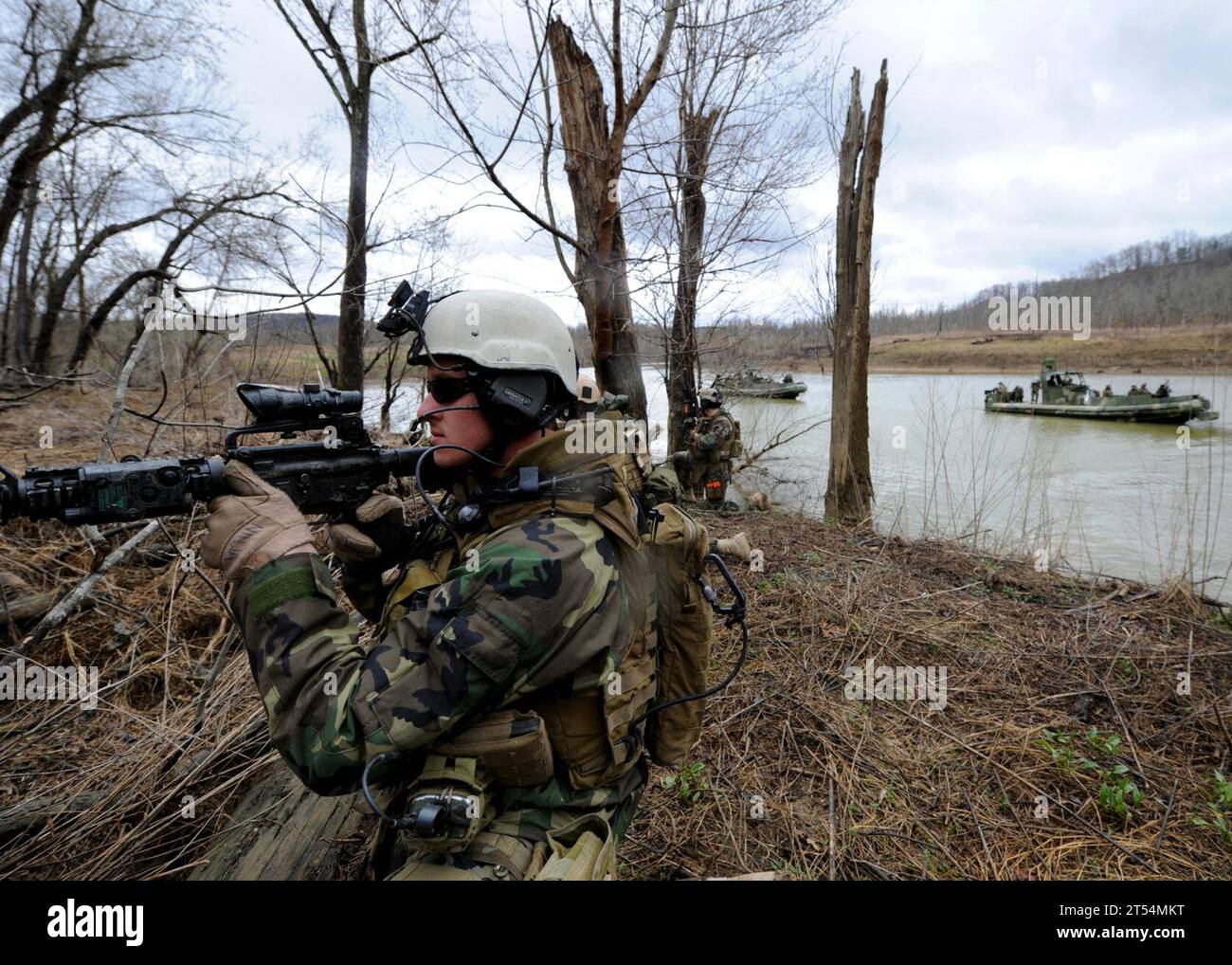 Det. 1, NECC, RIVRON 1, Sailors, U.S. Navy, Weyers Stock Photo - Alamy