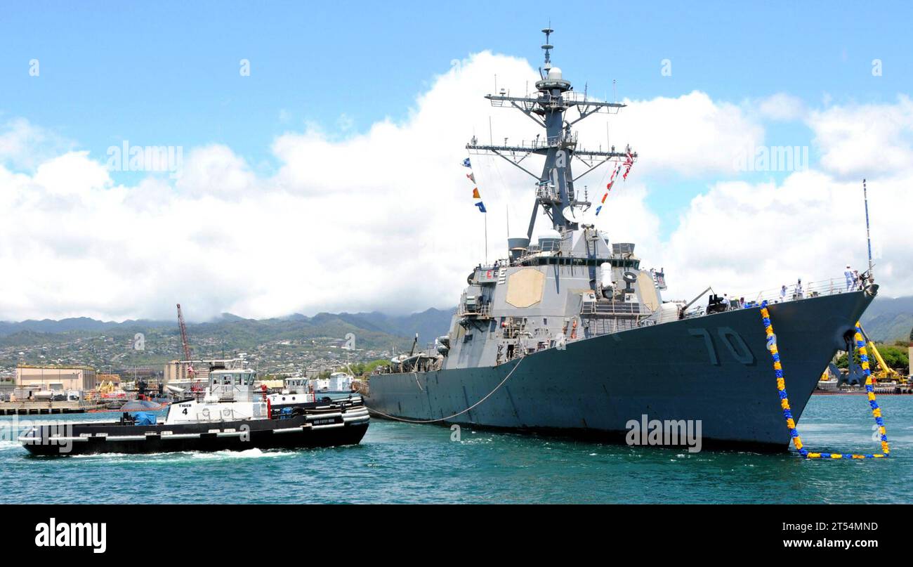 destroyet, Joint Base Pearl Harbor-Hickam, return from deployment, U.S ...