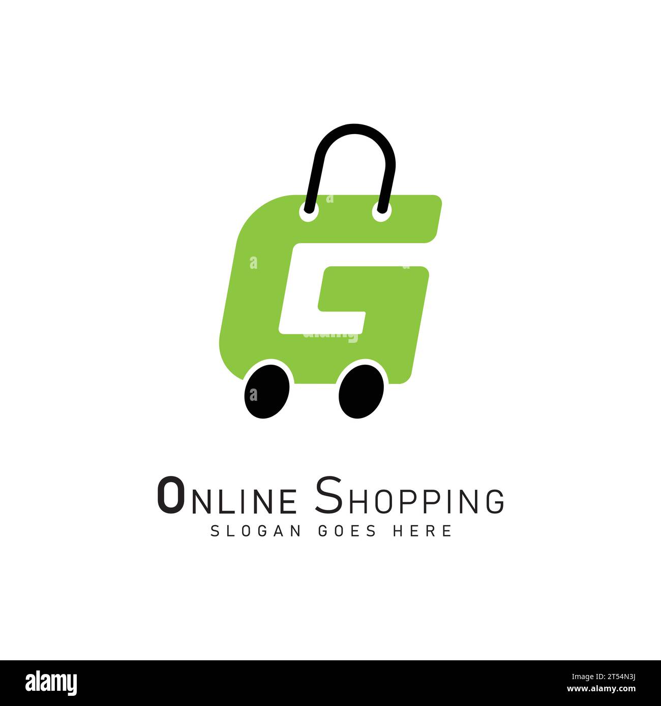 Letter G for Shopping Logo template, ecommerce icon. Alphabet G bag ...