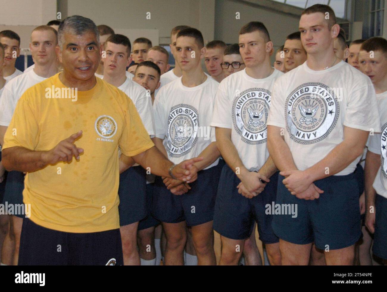 Division 001, early morning physical training session, freedom hall ...