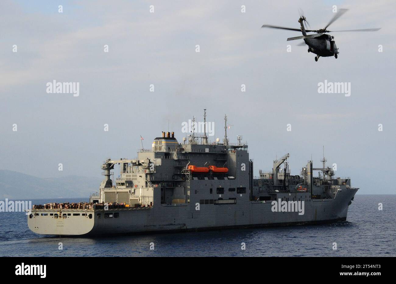 Dock Landing Ship, LHD 5, LSD 50, MH-60S Sea Hawk, USNS Sacagawea T-AKE ...