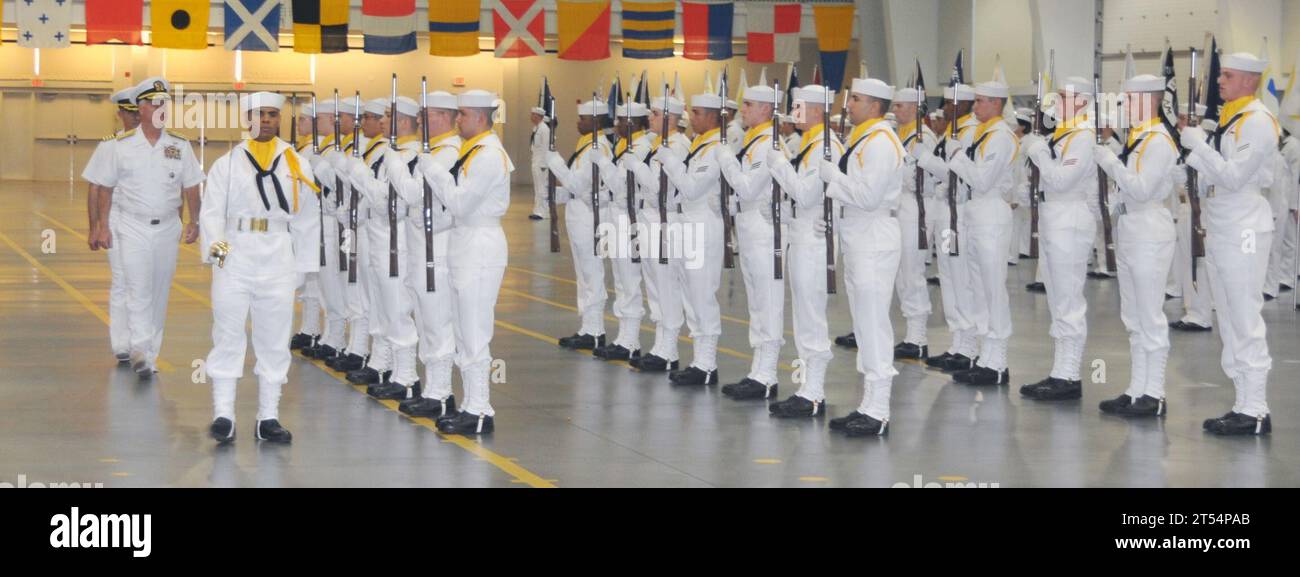drill squad, Reviewing Officer, RTC, USPACOM Stock Photo - Alamy
