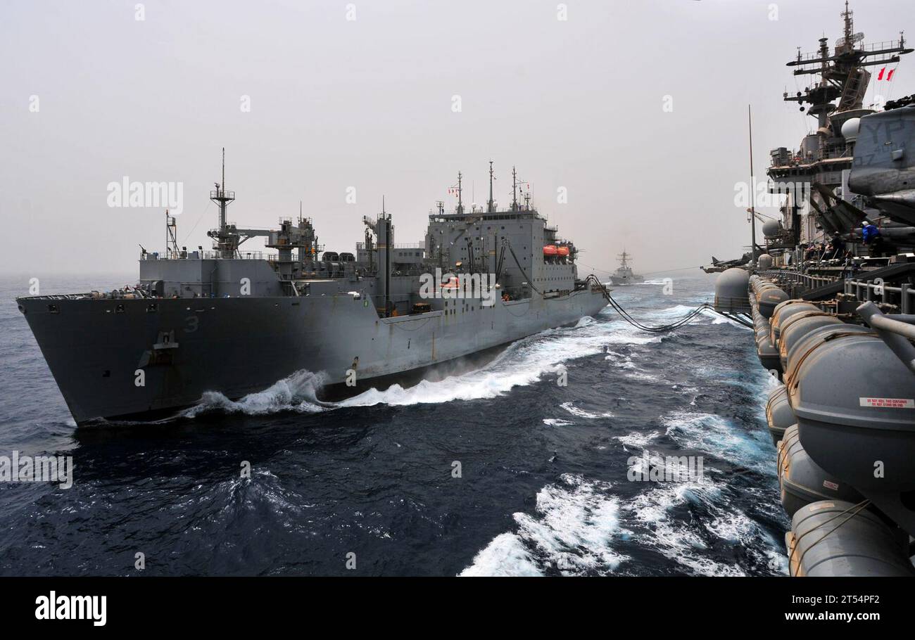 dry cargo and ammunition ship, left, Military Sealift Command, navy ...