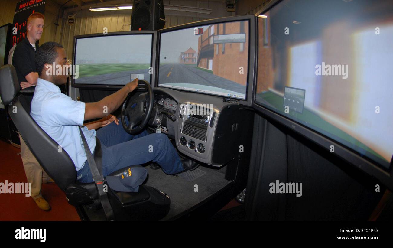 Drunk driving, simulator Stock Photo - Alamy