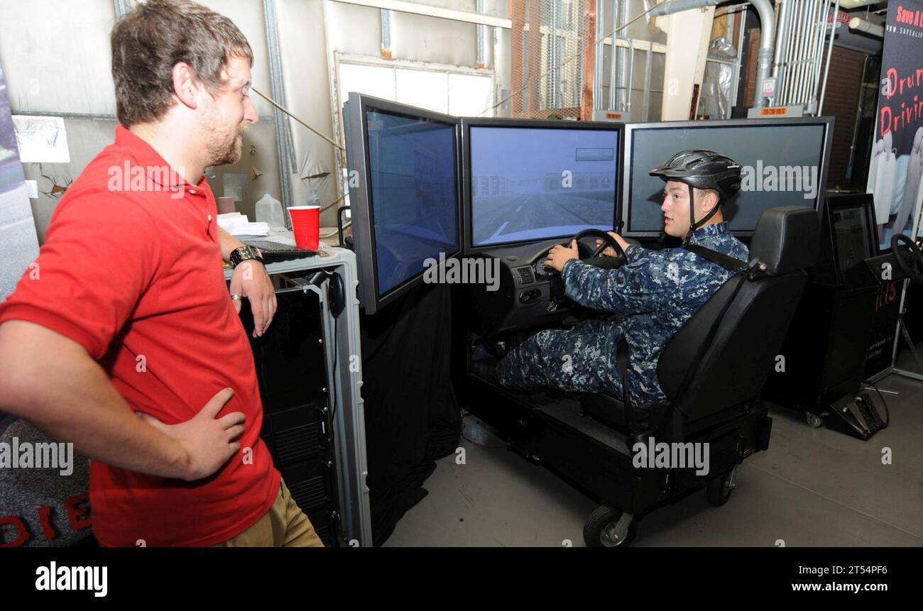 drunk driving simulator, Naval Station Norfolk, Sailors, Save a Life ...
