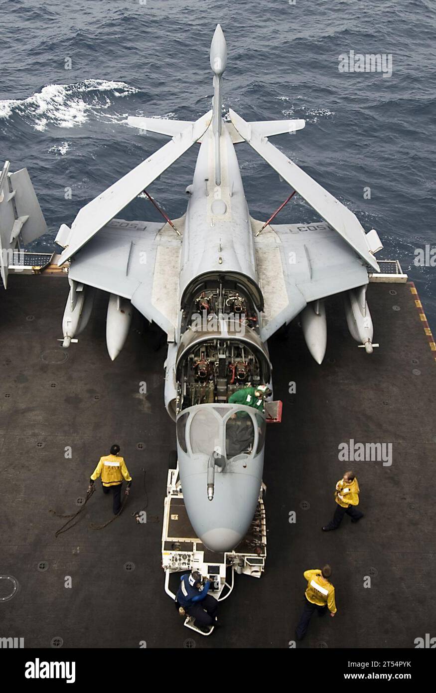 EA-6B Prowler, Electronic Attack squadron (VAQ) 130, Sailors, USS Harry ...