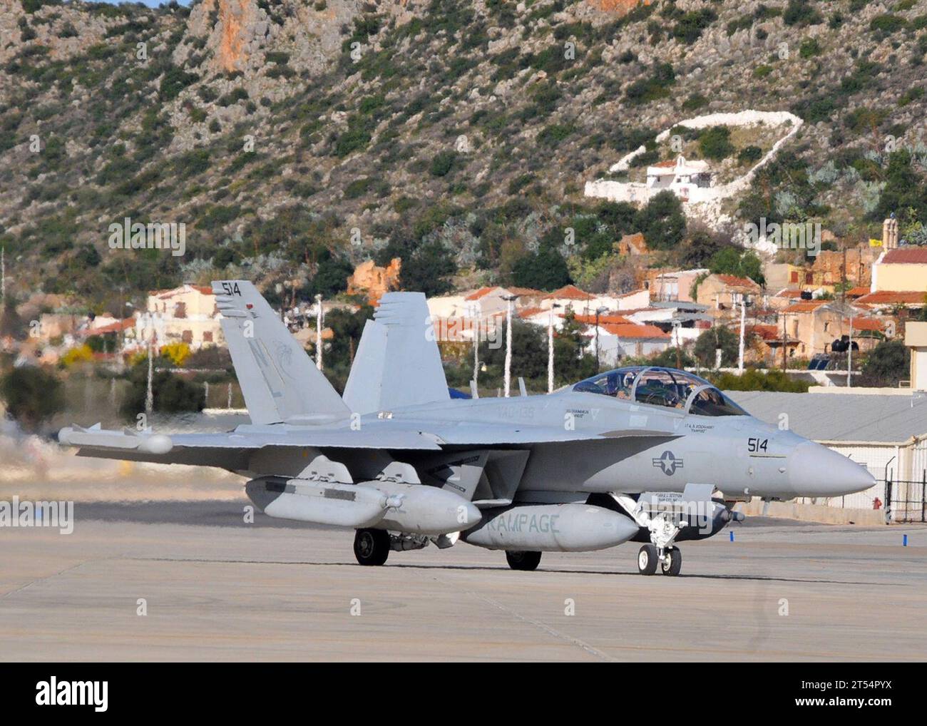 EA-18G, Growler, Souda Bay, transit, vaq-138 Stock Photo - Alamy
