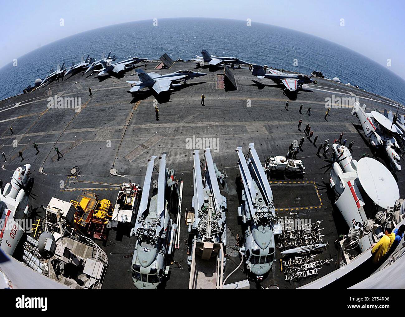 E/A-6B Prowler, Electronic Attack Squadron (VAQ) 141, flight deck, USS ...
