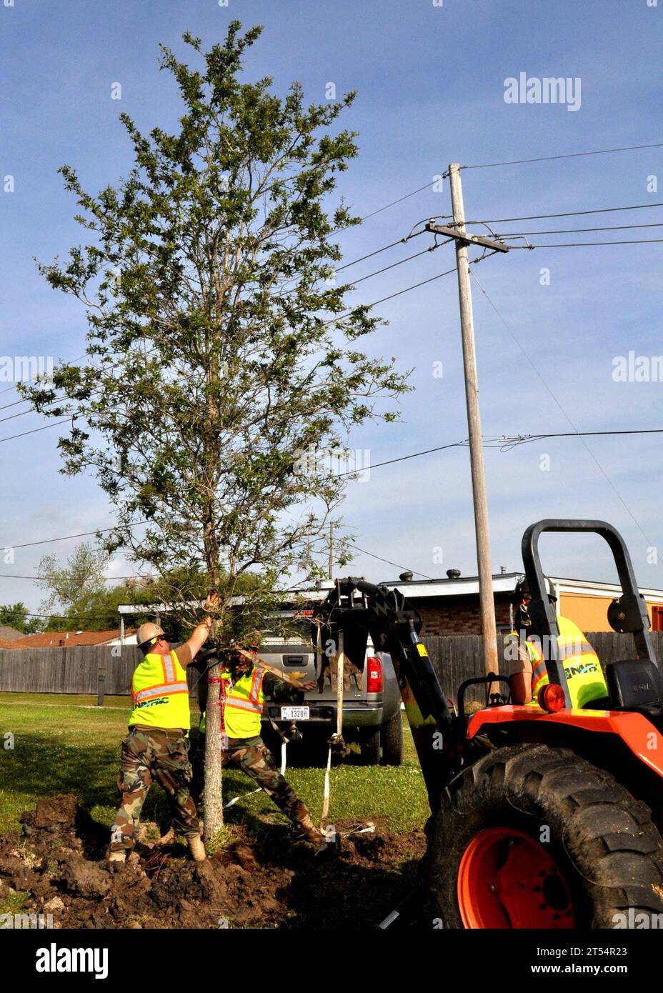 Earth Day, JAS JRB New Orleans, New Orleans, SEABEES, tree planting, U ...