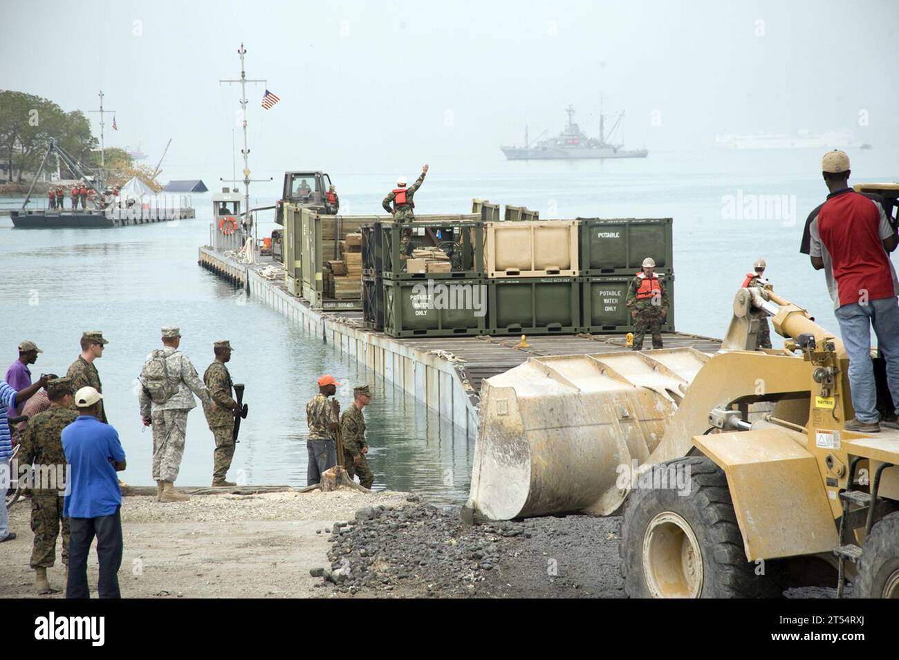 earthquake, floating causeway, Haiti, MSC maritime prepositioning ship ...