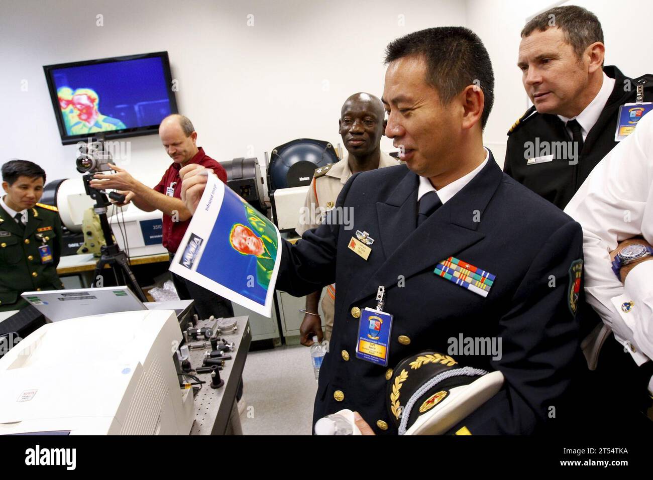 electro-optical lab, foreign naval attaches, NSWC Corona, Sailor, U.S ...