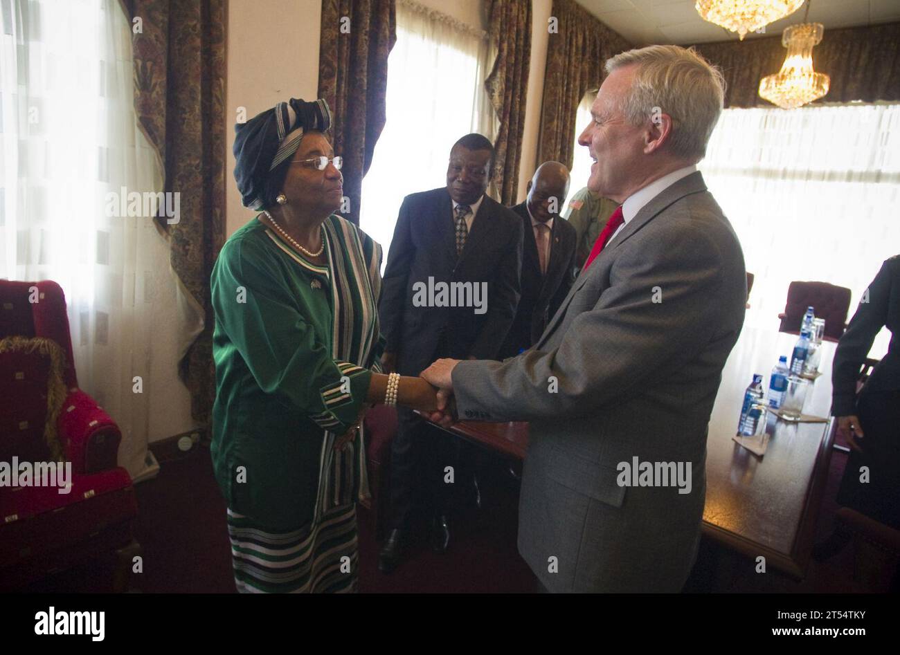 ellen johnson sirleaf, Liberia, monrovia, president, Ray Mabus, secnav ...