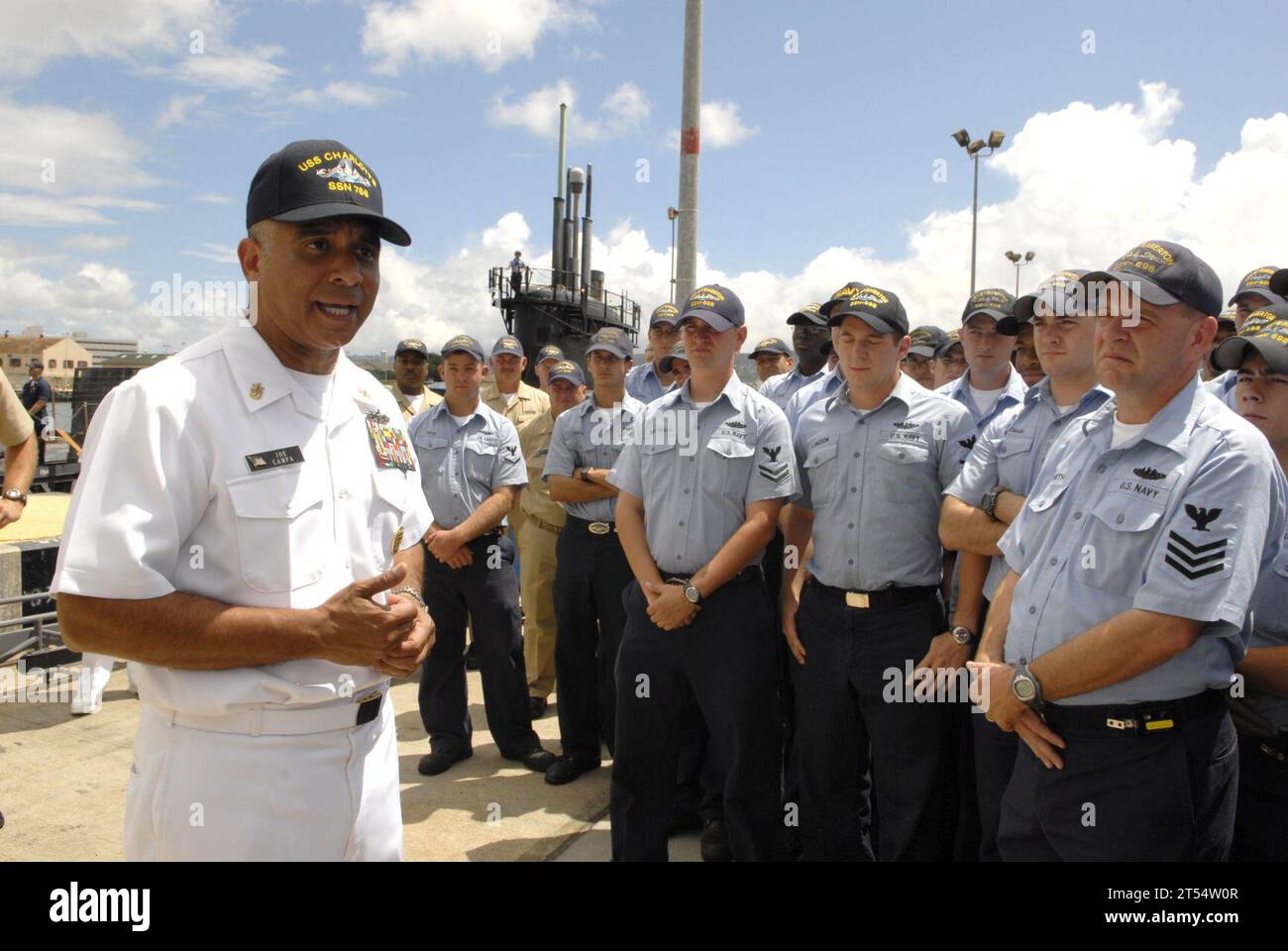 Enlisted, formation, MCPON, outreach, Sailors, speech, Submarine. visit ...