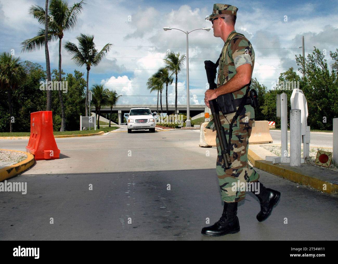 entry-control point, Fla., Key West, Naval Air Station Key West's ...