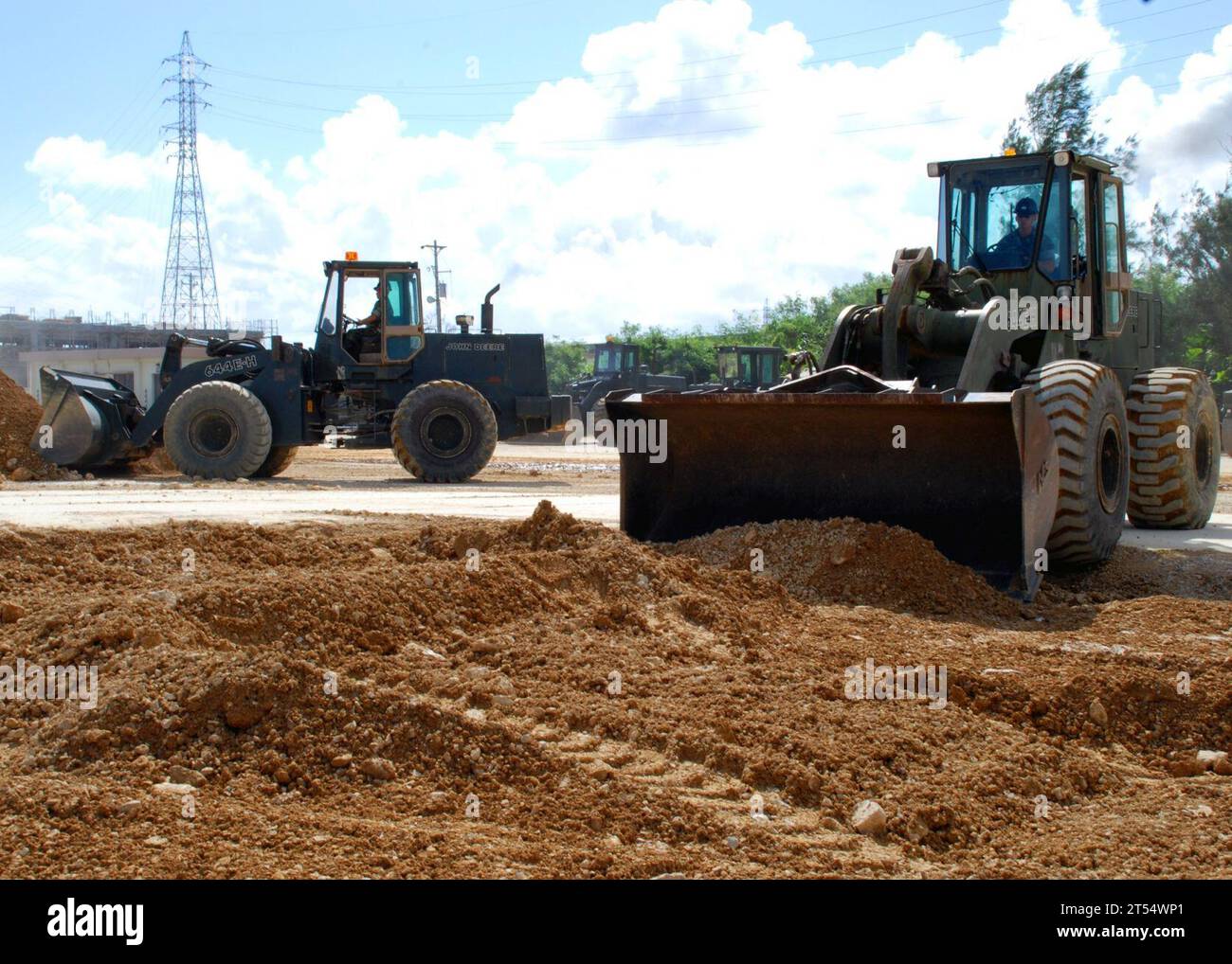excavating a crater, Global War on Terrorism, Japan, Kadena Air Base ...