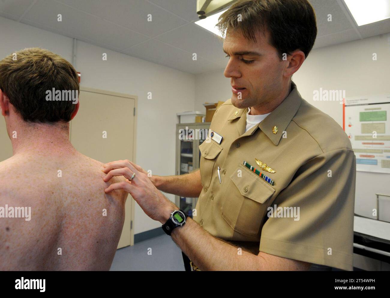 examination, LOGSU MED, medical, Sailors, Skin Cancer Stock Photo - Alamy