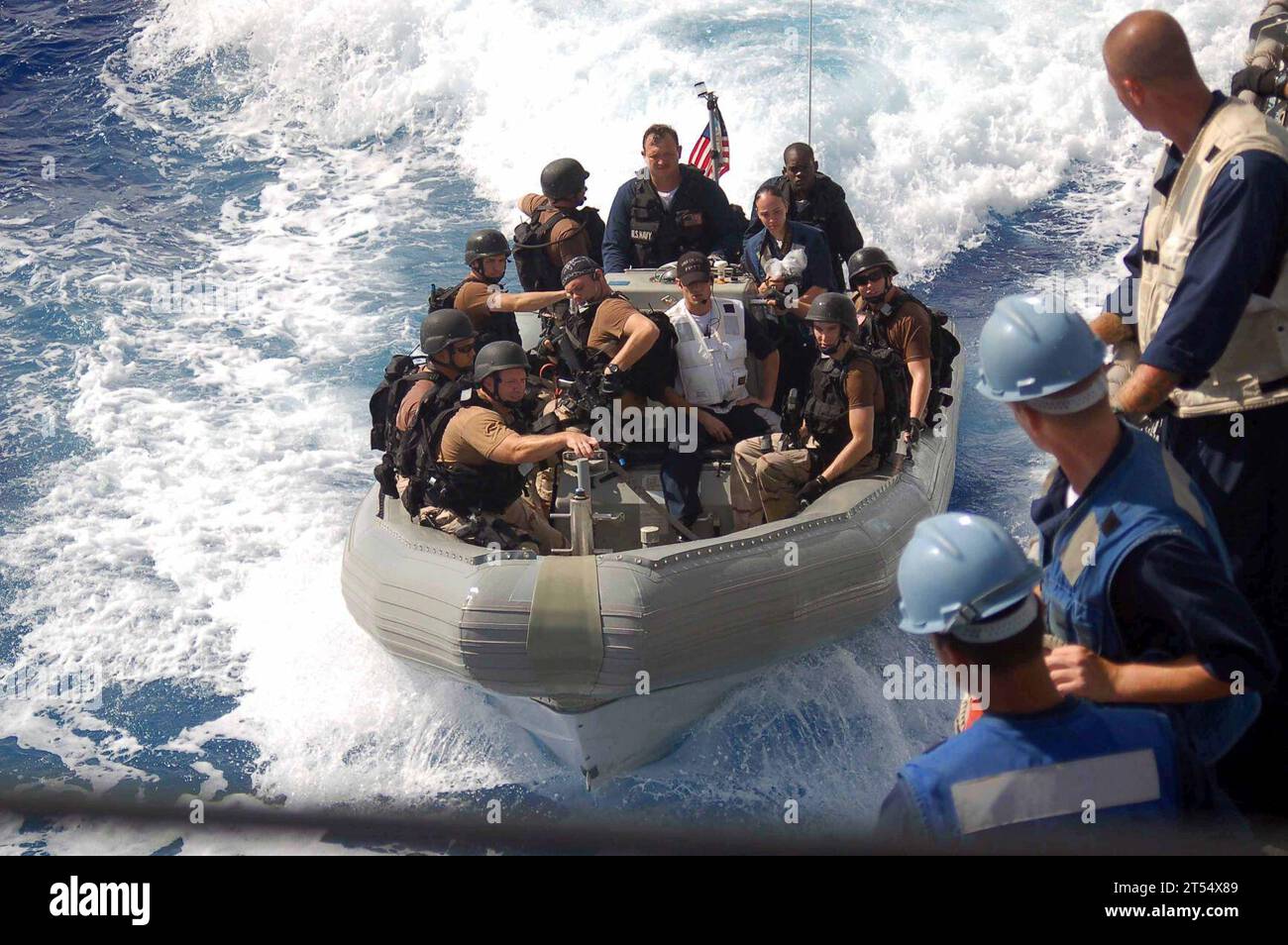 exercise, rigid hull inflatable boat (RHIB Stock Photo - Alamy