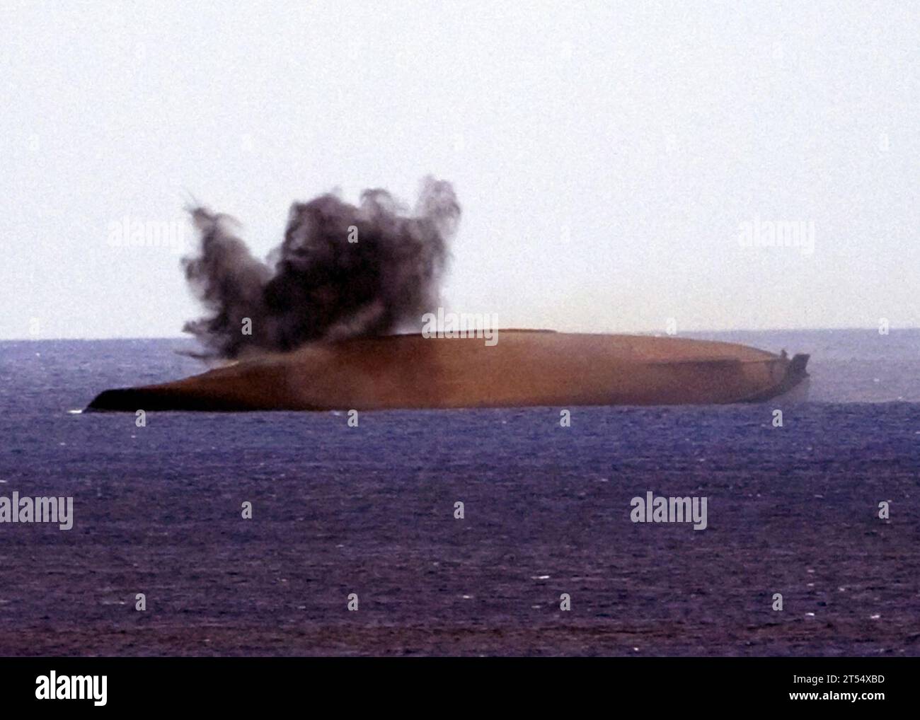 Ex-USS Acadia (AD 42), Guam, Pacific Ocean, sinking exercise, Valiant ...