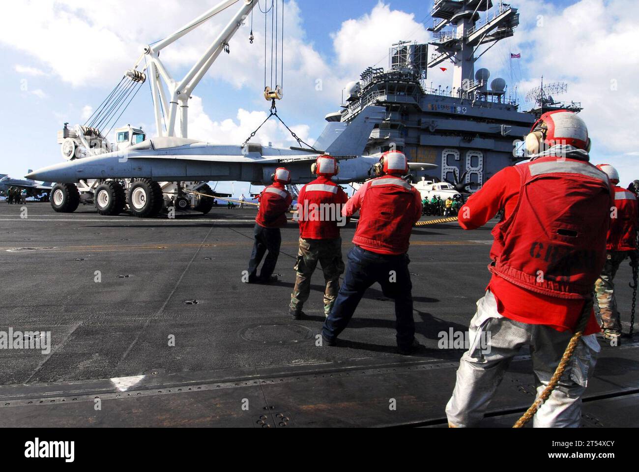 F-18 training aircraft, nuclear-powered aircraft carrier USS Nimitz ...