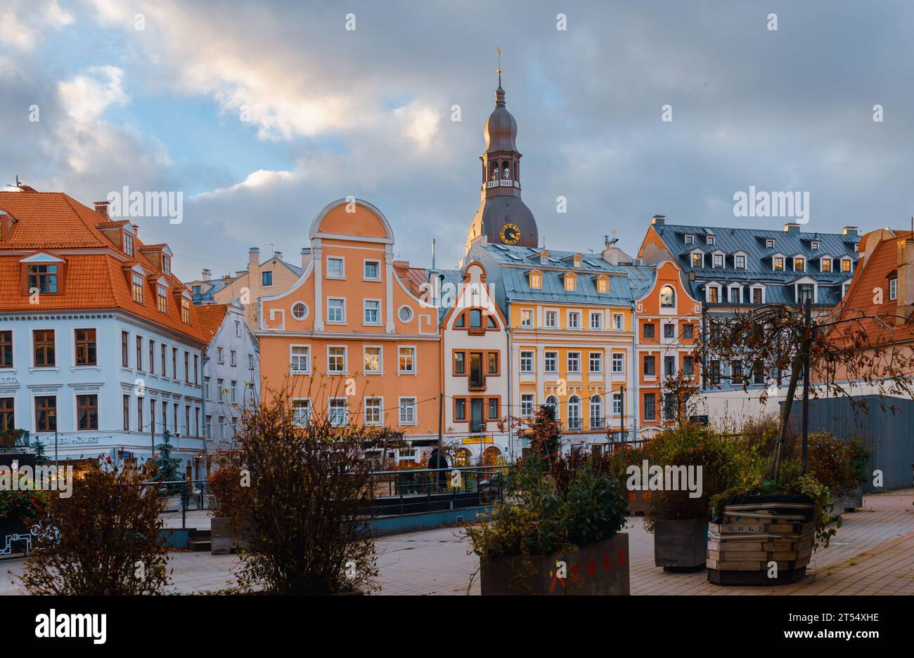 Old Riga cathedrals, beautiful places walk through the old town 5 Stock ...