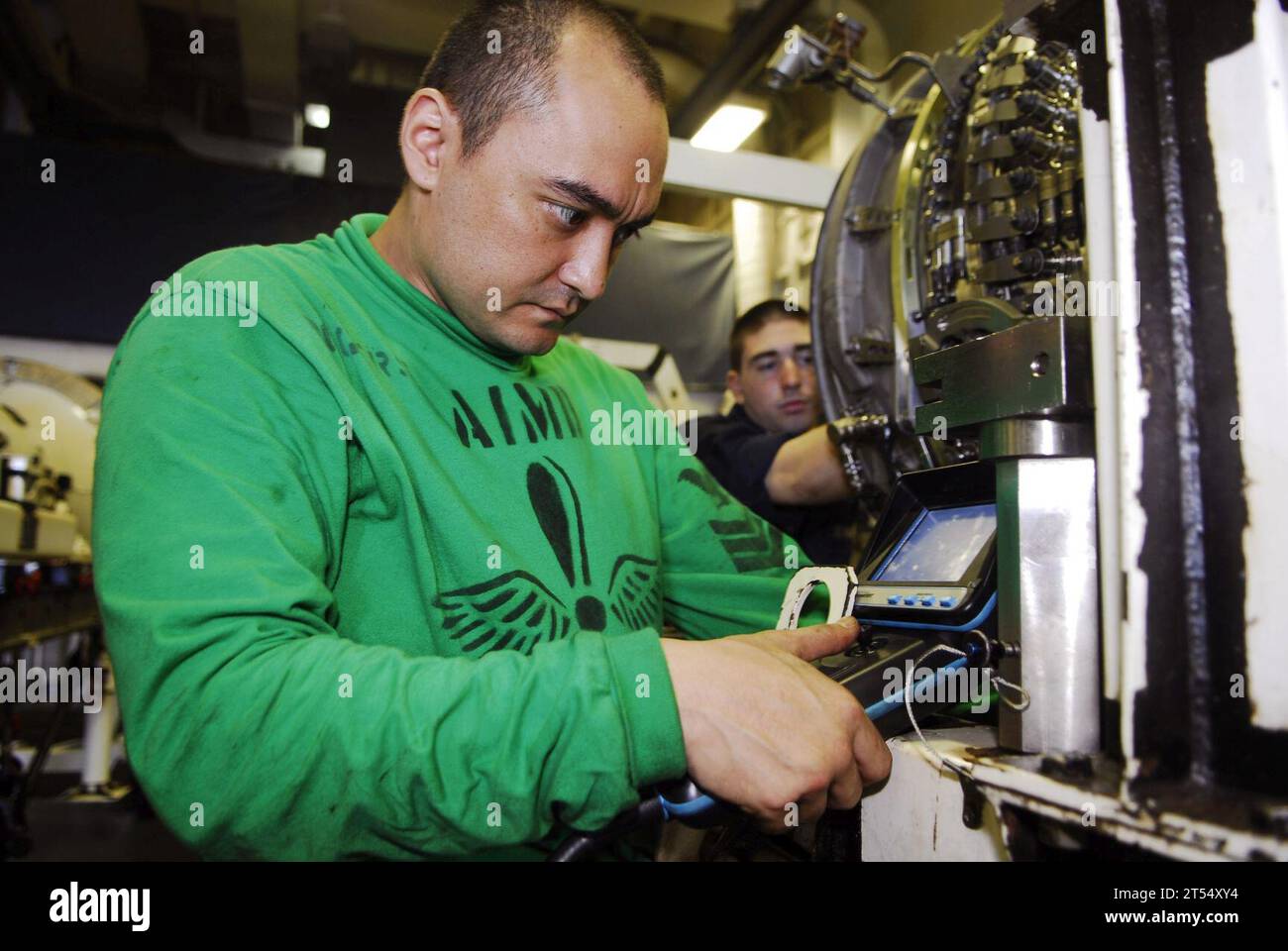 F/A-18F Super Hornet, f414-ge-400, Sailor Stock Photo - Alamy