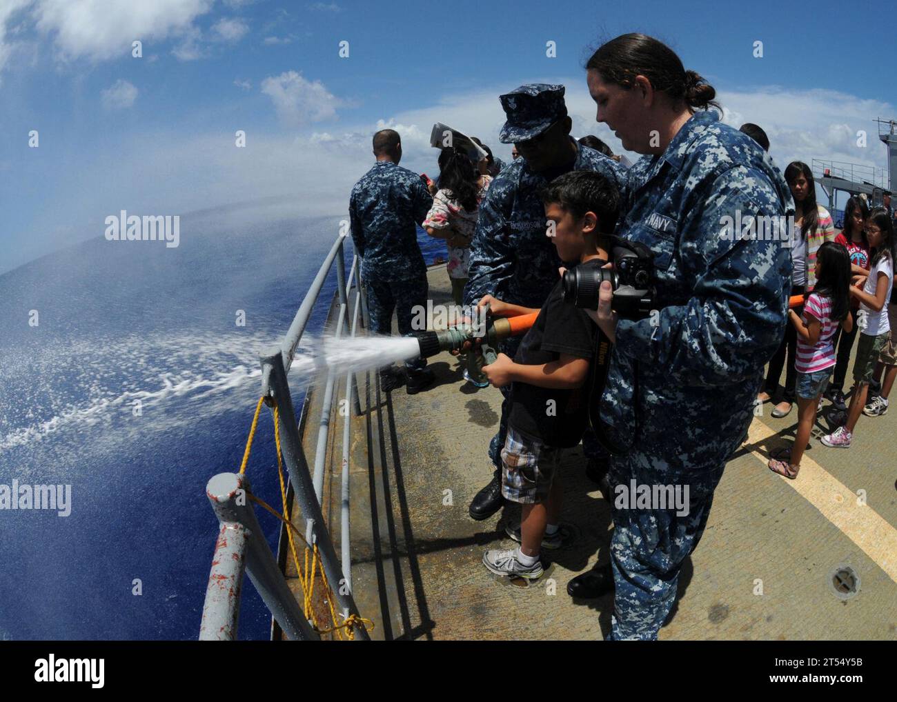 family, Friends and family Day Cruise, Sailors, submarine tender, U.S ...