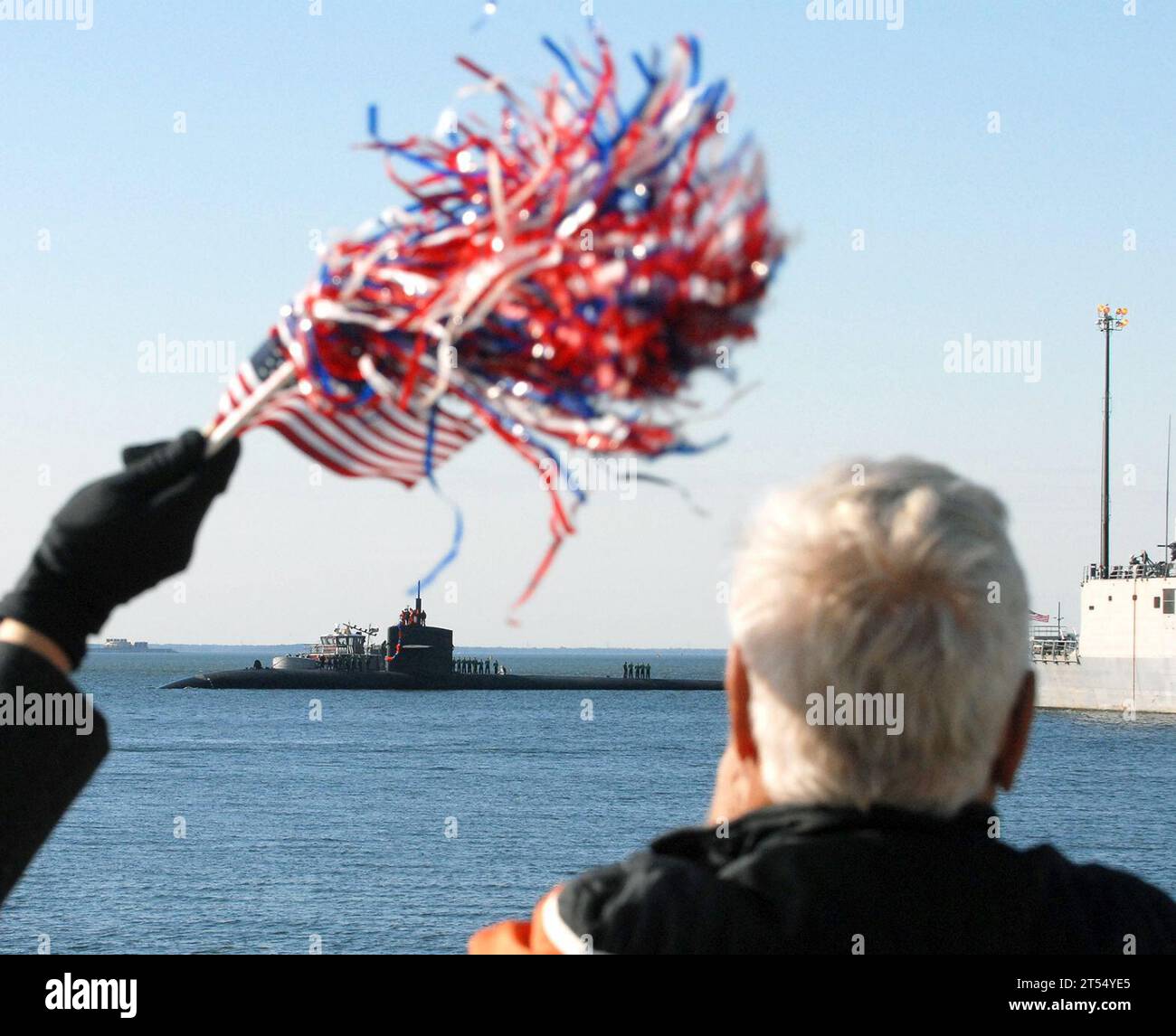 family, Homecoming, port, sub Stock Photo - Alamy