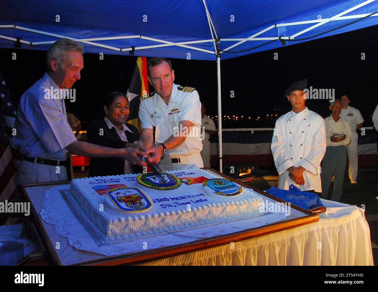 farewell reception, Pacific Partnership 2008, people, USNS Mercy (TAH ...