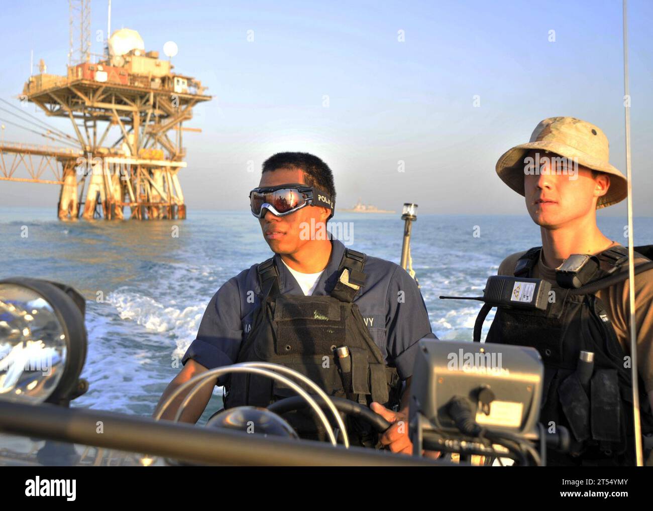 fast attack team, rigid hull inflatable boat, Sailor, U.S. Navy, USS O ...