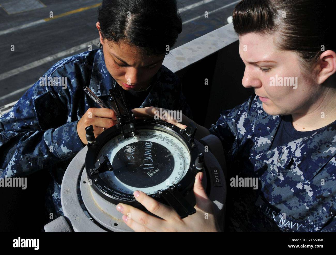 female, navigation, navy, people, training, U.S. Navy, USS Dwight D ...