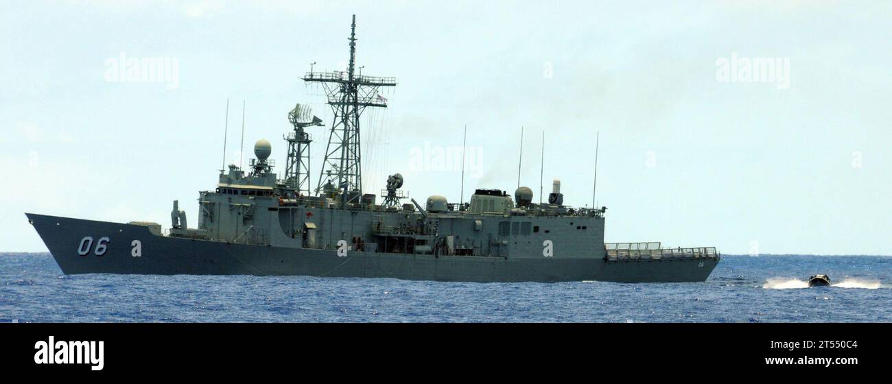FFG 06, Frigate, HMAS Newcastle, rimpac, U.S. Navy, VBSS Stock Photo ...