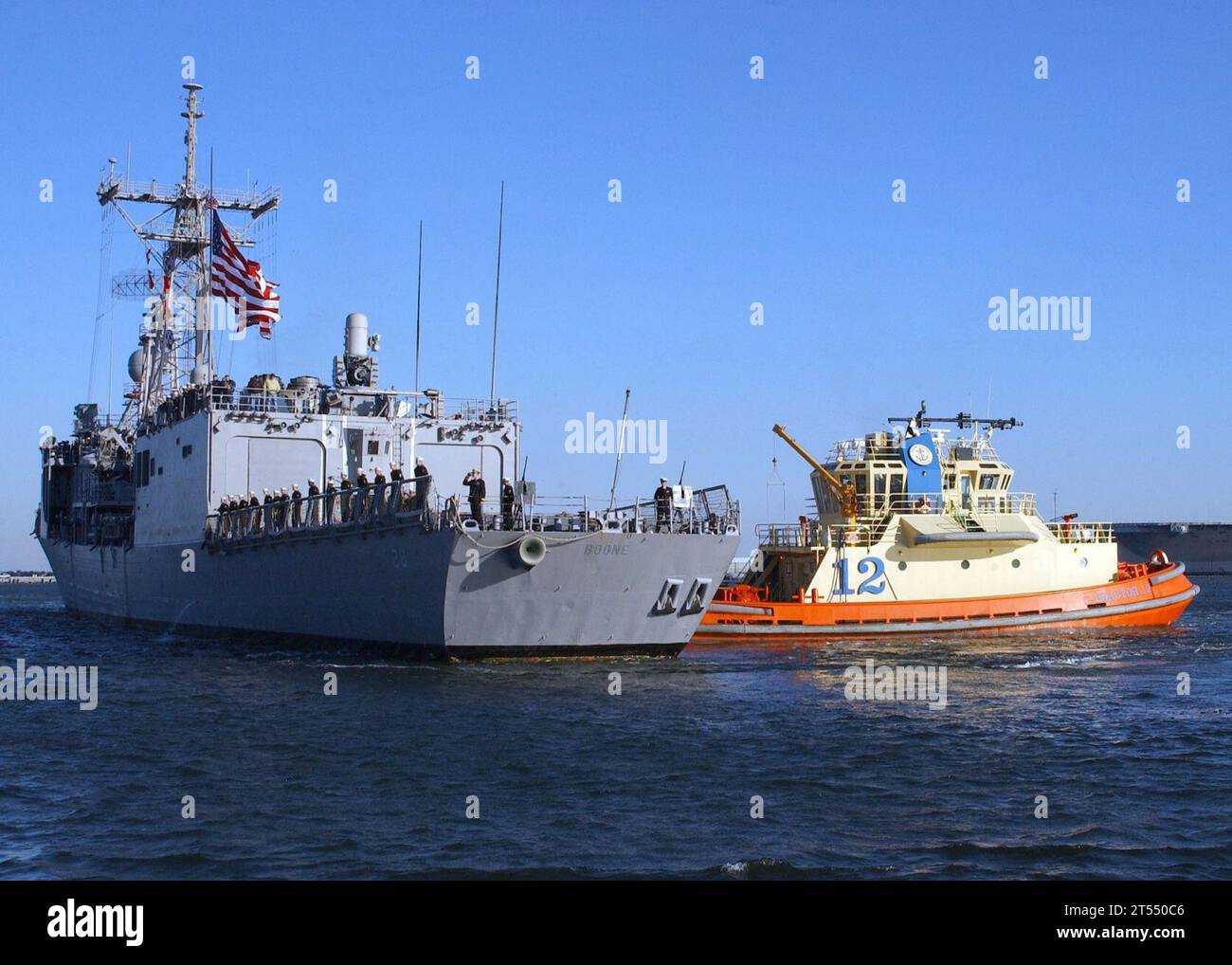 ffg 28, Frigate, Homecoming, ship, USS Boone Stock Photo - Alamy
