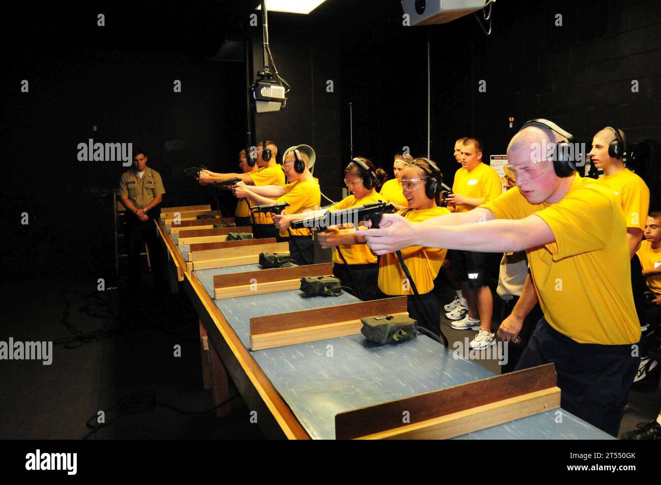 fire arms training simulator, Ill., Navy Junior ROTC, TSC Great Lakes ...
