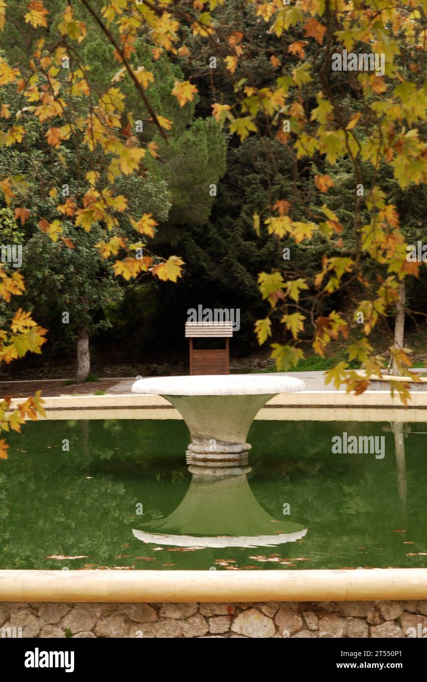 Greece, Rhodes island Fountoukli monastery and Eleousa fountain Stock ...