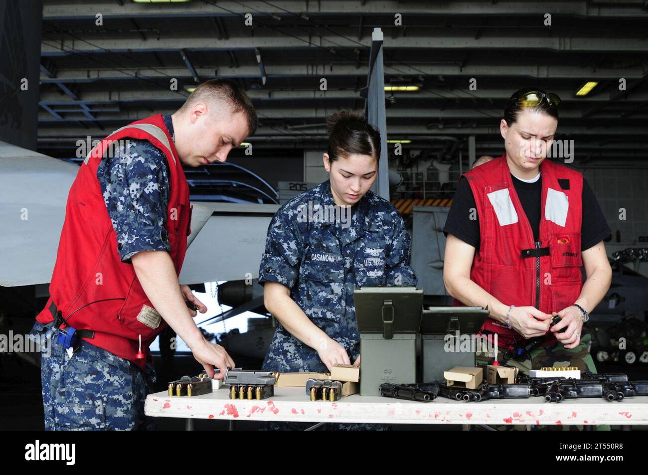 firearms, navy, people, small arms, training, U.S. Navy, USS Dwight D ...