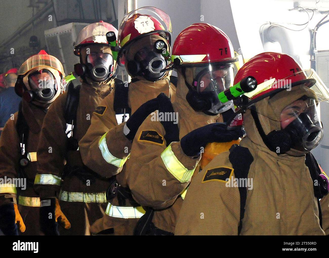 Fire gear, General Quarters, gq, HANGAR BAY, Pacific Ocean, Sailors ...